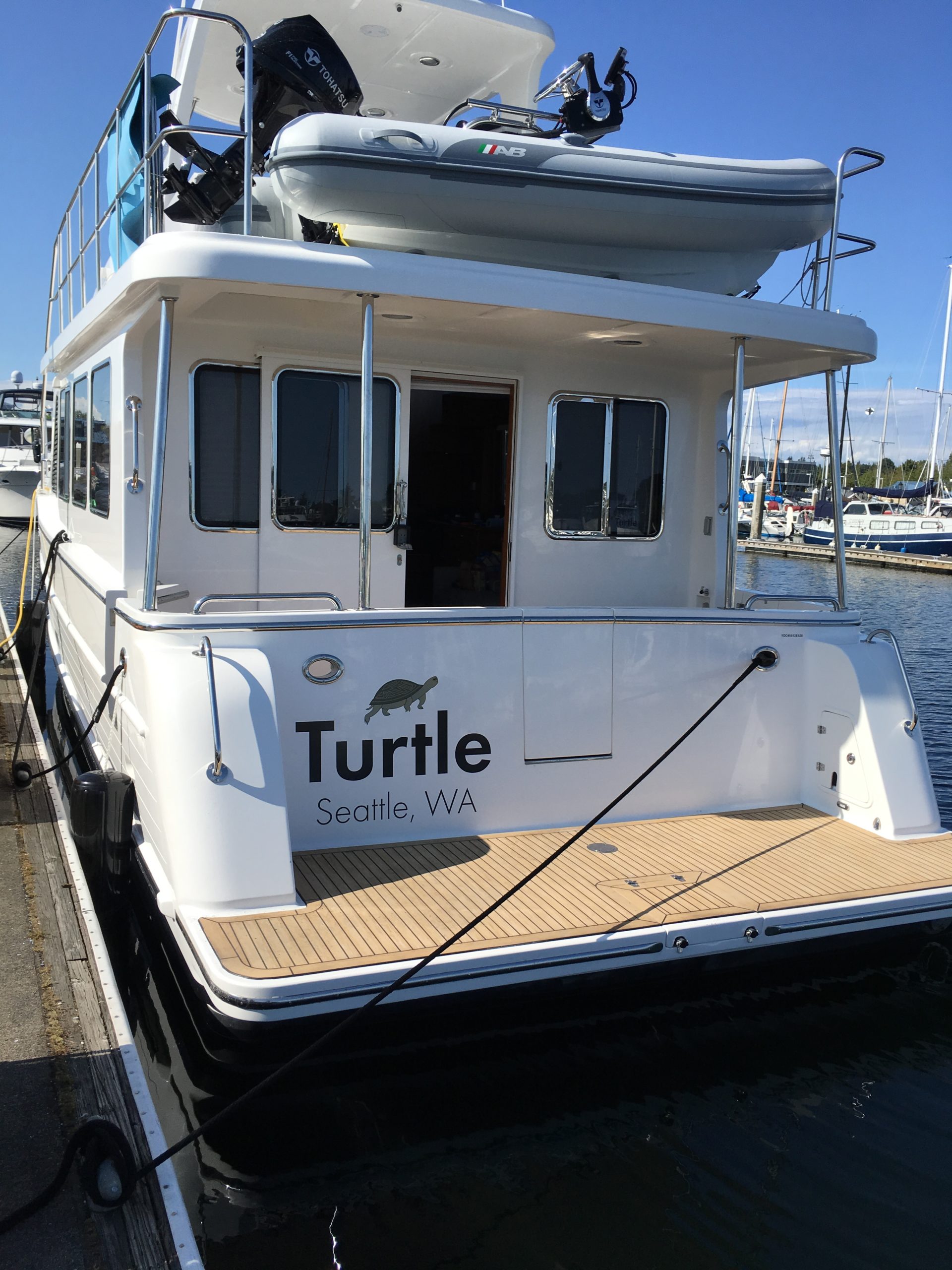 Transom Lettering – Turtle